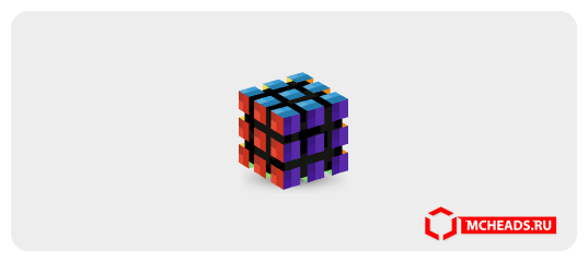Rubik's Cube — Minecraft head