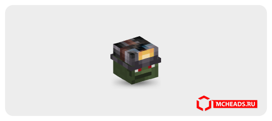 Zombie Miner — 7843 — Minecraft head