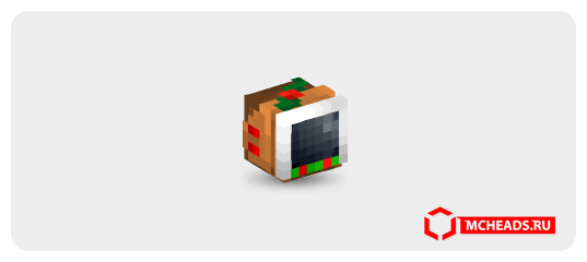 TV (gingerbread) — Minecraft head