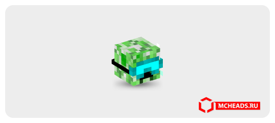 Diver Creeper — Minecraft head